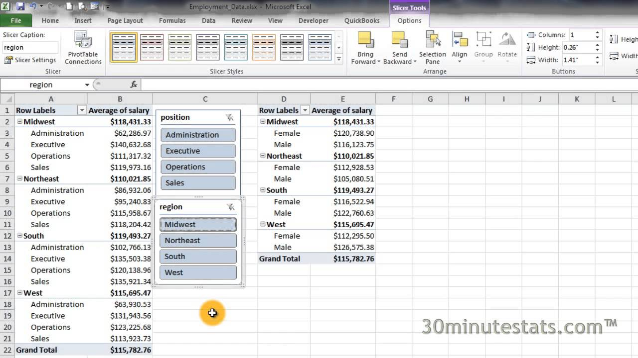 Excel Slicer For Multiple Pivot Charts 2022 Multiplication Chart Printable
