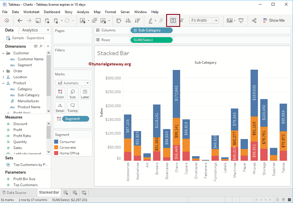 How To Display Multiple Categories In Tableau Using Bar Chart 2023 ...